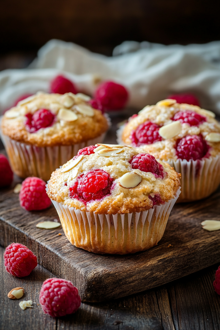 Raspberry Almond Muffins | Cakes Fiesta