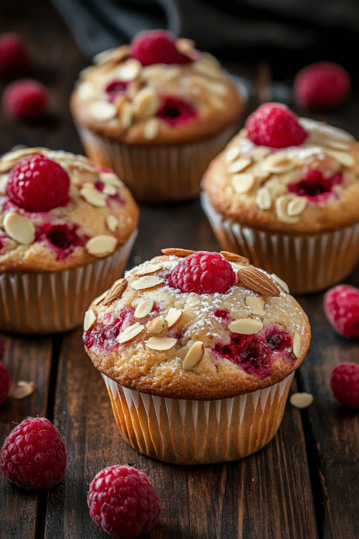 Raspberry Almond Muffins | Cakes Fiesta