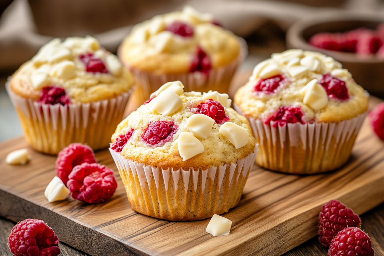 White Chocolate Raspberry Muffins: The Perfect Sweet-Tart Treat | Cakes ...